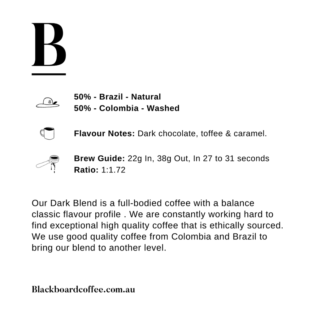 Specialty Coffee | Dark Roast Blend – Blackboard Coffee Roasters