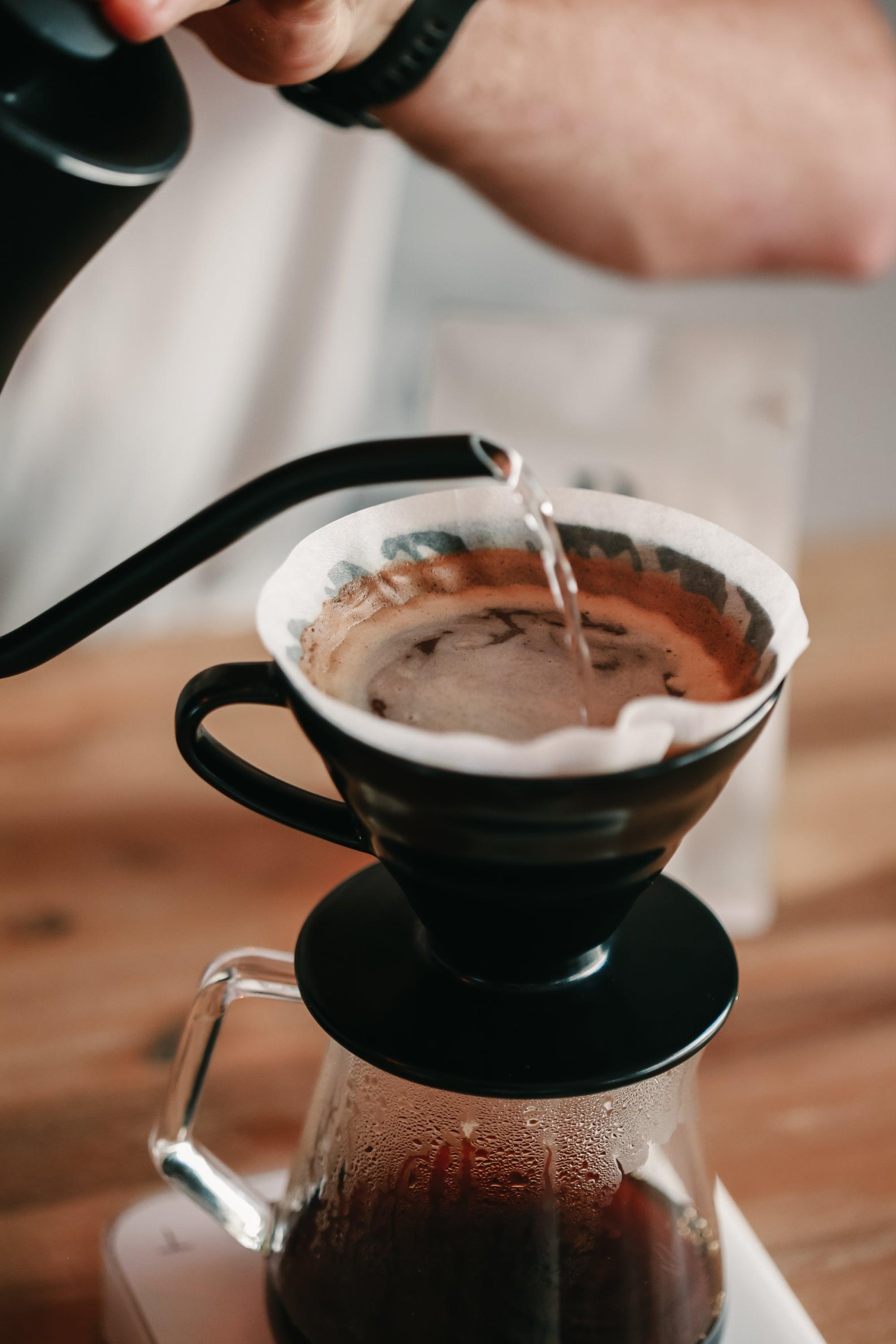 Hario V60 2 Cup Ceramic Pour Over Dripper - Black – Blackboard Coffee ...